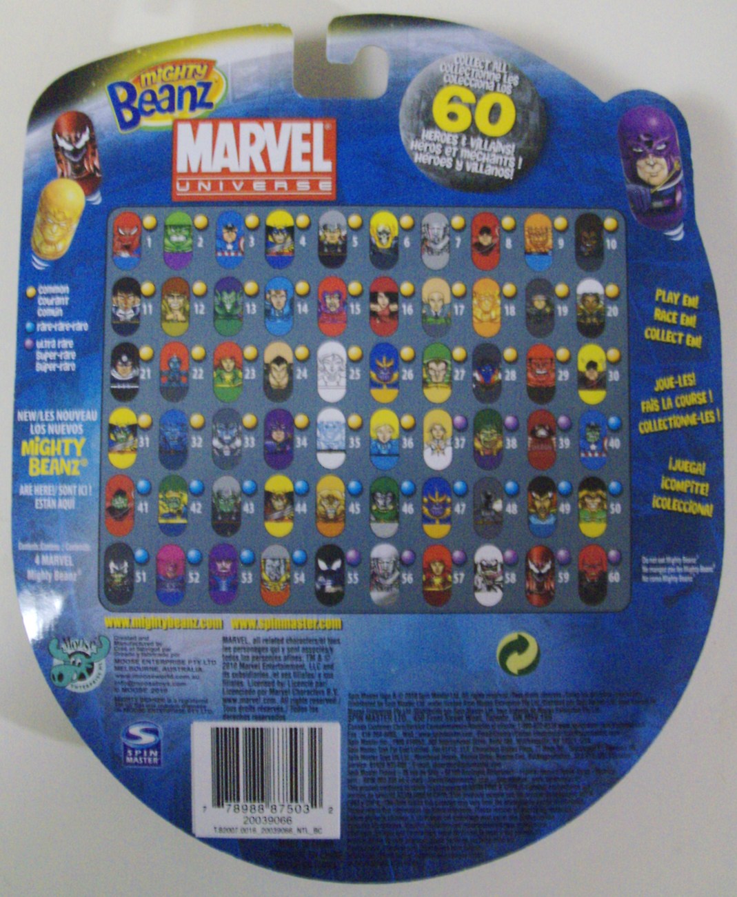 Mighty Beanz Marvel Universe lot of 3 packs w/ Iron Man Target ...