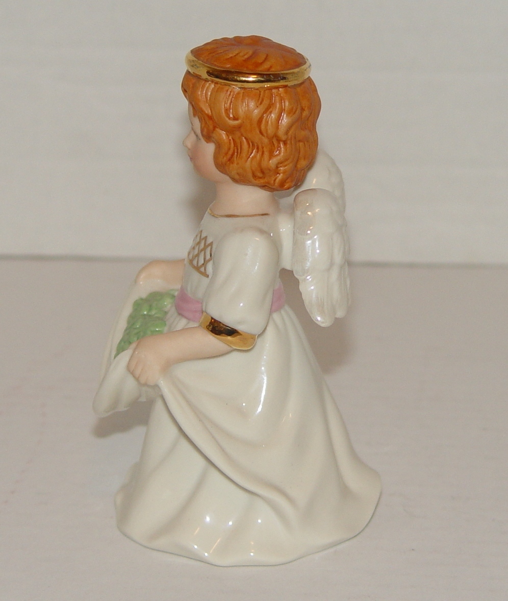 Lenox Shamrock Smiling Red Haired Irish Angel Figurine w/ Gold Accents ...