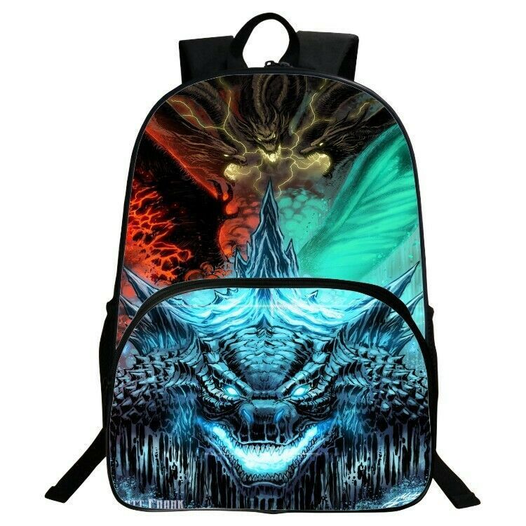 Godzilla Backpack 3D Print Kids Students School Bags Travel Bag ...