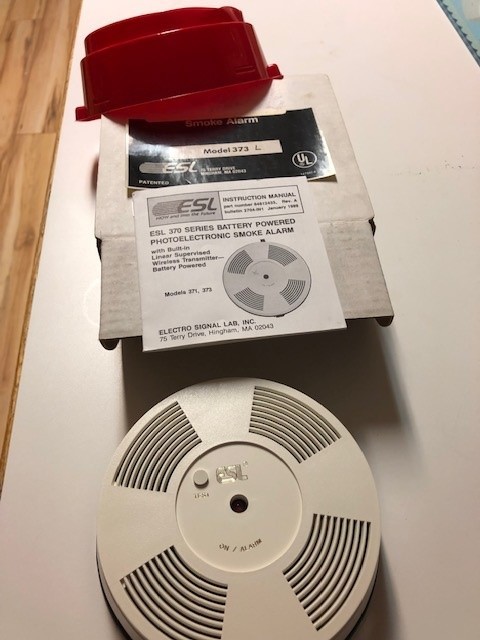 373 smoke alarm esl Sentrol 315 mh z UL s1 format battery powered ...