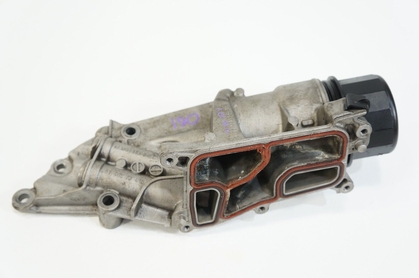 06-12 mercedes e350 m272 ml350 c300 c350 m272 engine oil filter housing ...