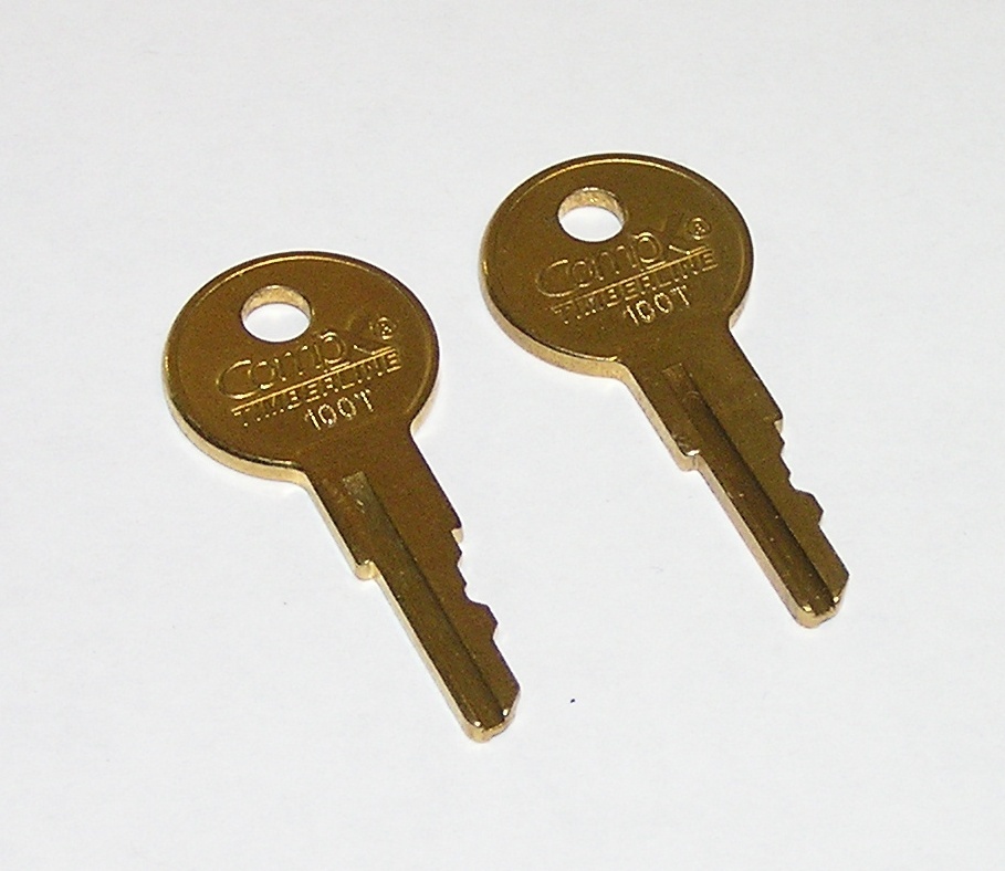 2 - 100T Replacement Cabinet Drawer Lock Brass Keys fit CompX ...