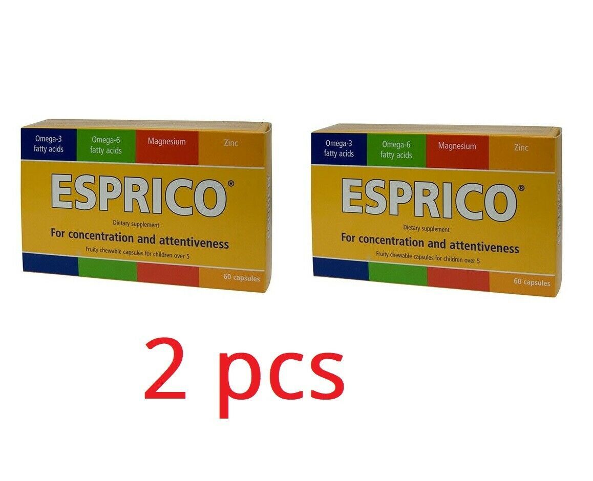 Esprico for Children60 Tablets Omega 3-6 Zinc Immunity Brain Bone Skin ...