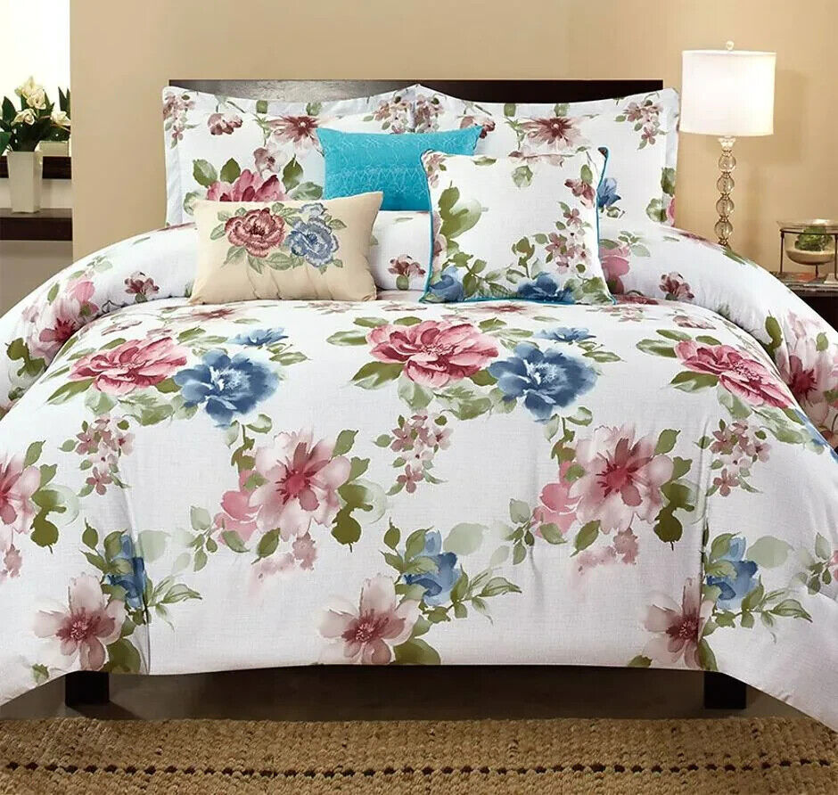 6-piece Rose Comforter Set - Comforters & Sets