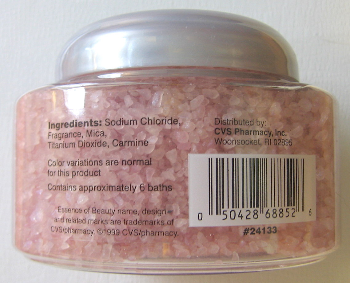 Essence of Beauty Sensual Bath Salt 10oz. Pink Color Crystal - Bath Salts
