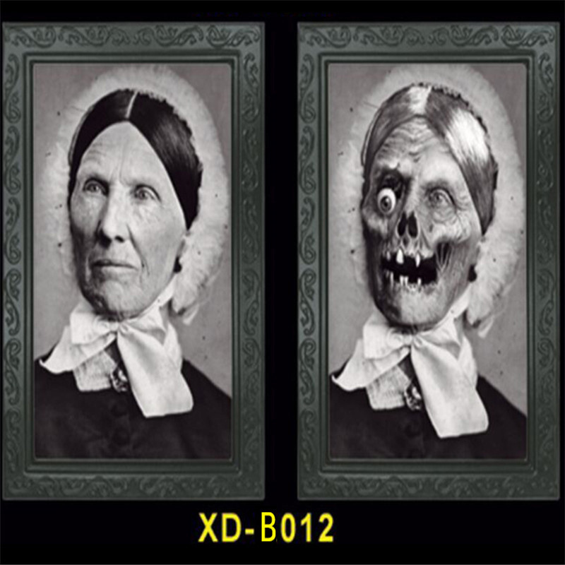Changeable 3D Ghost Photo Frame Horror Portrait Picture Halloween Party ...