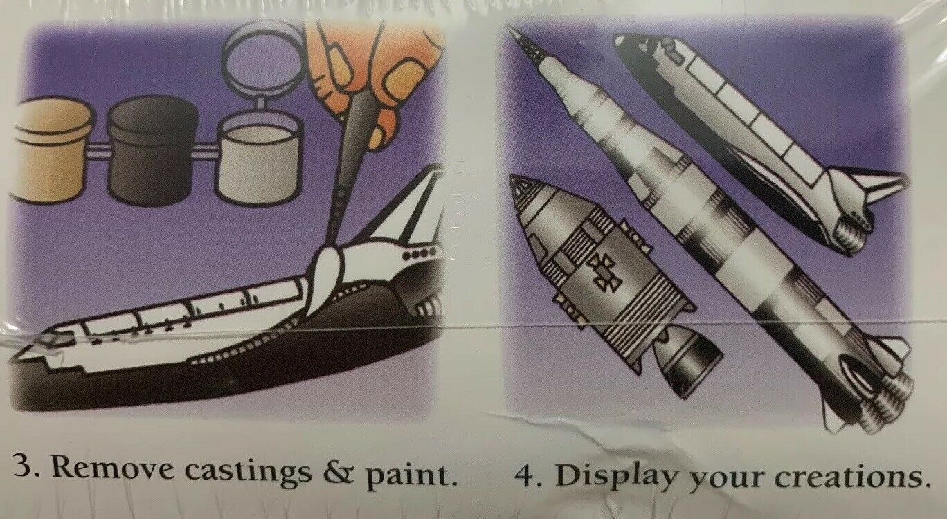 Space Exploration Space Shuttle Command Module & Saturn V Space Casting ...