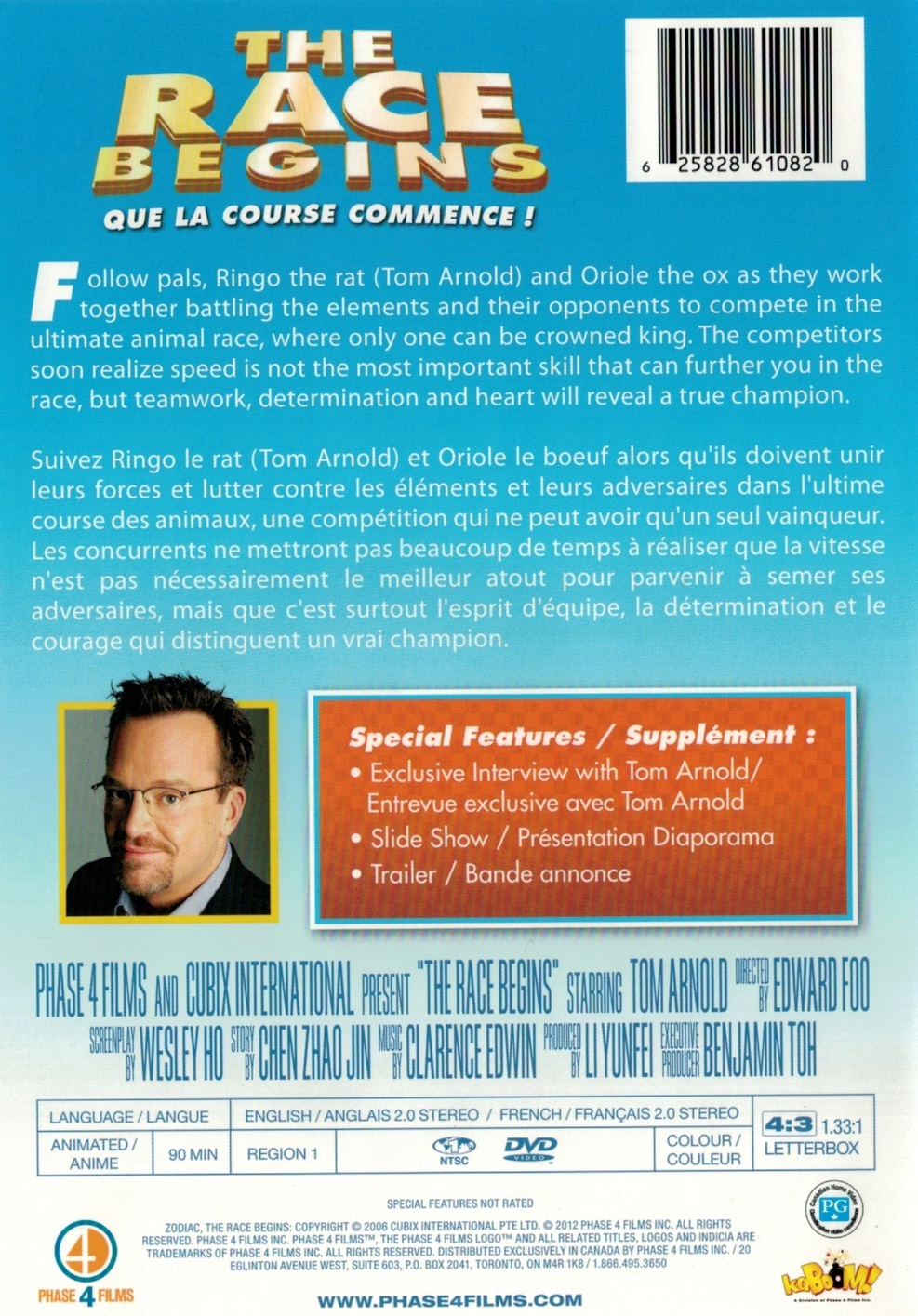 The Race Begins (DVD) animated - Tom Arnold NEW - DVDs & Blu-ray Discs