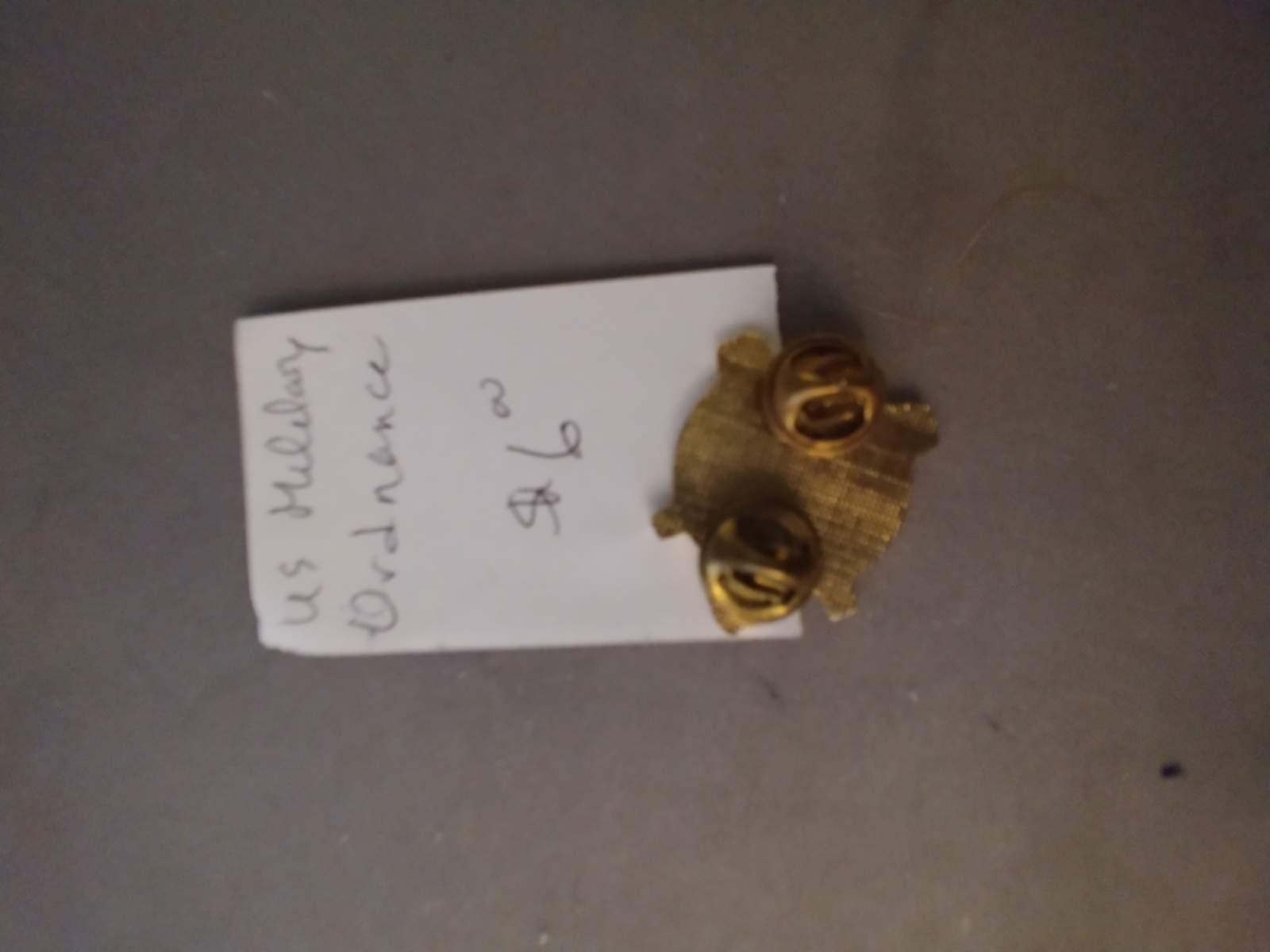 Vintage U.S. Military ORDNANCE CORPS U.S.A. Insignia Lapel Pin - Other