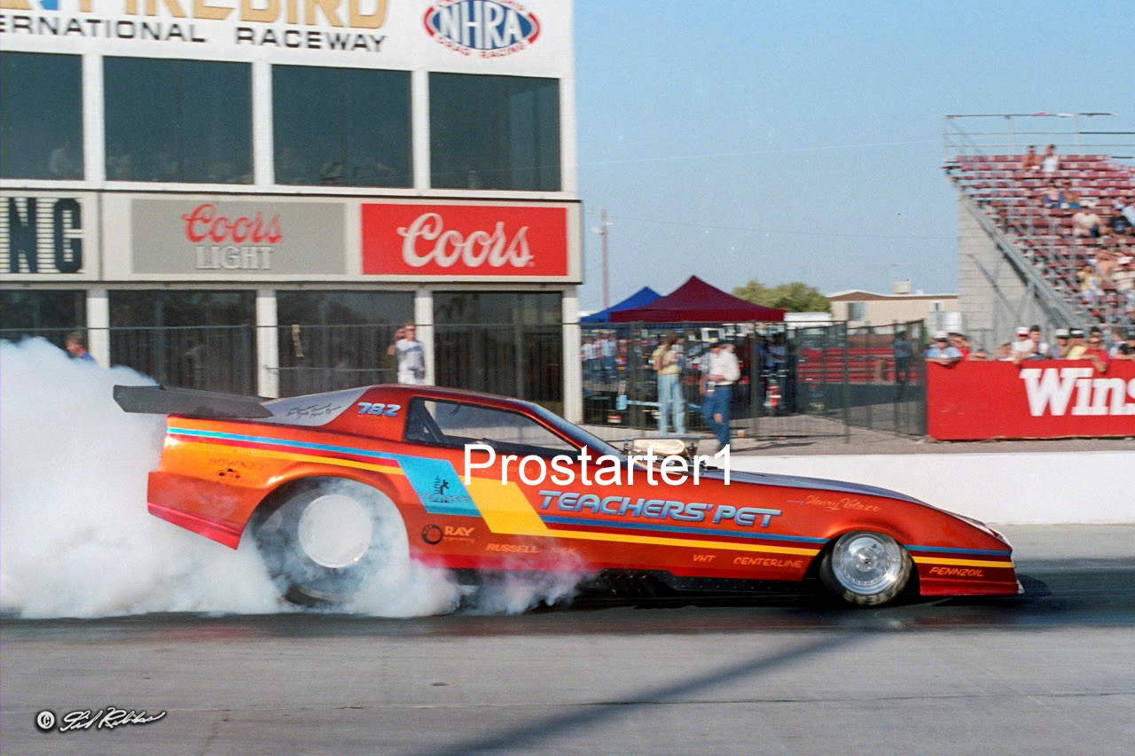 Gary Densham TEACHERS' PET Firebird Funny Car 4x6 Color Drag Racing ...