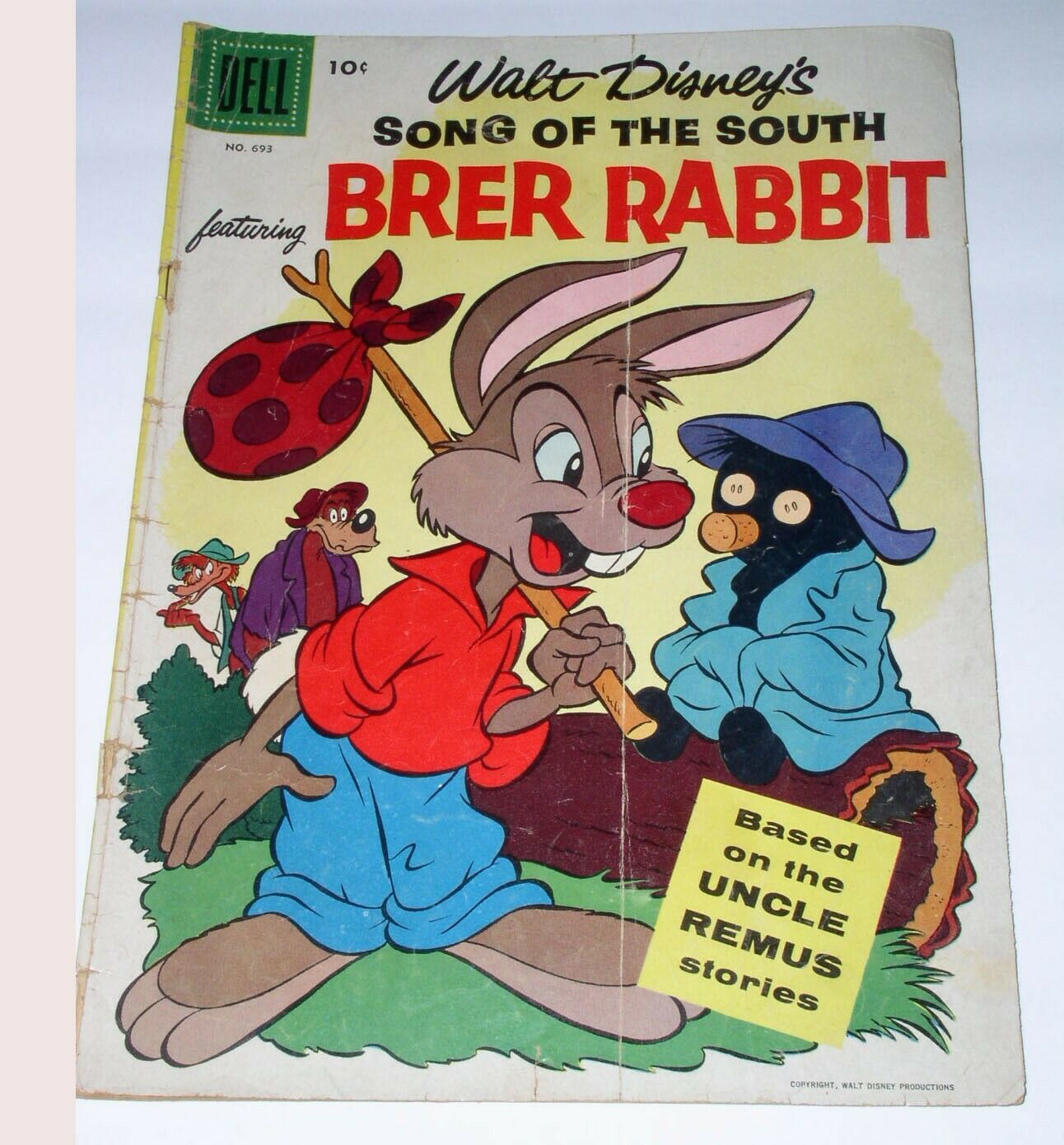 Song Of The South Brer Rabbit Comic Book No. 693 Vintage 1956 Walt ...