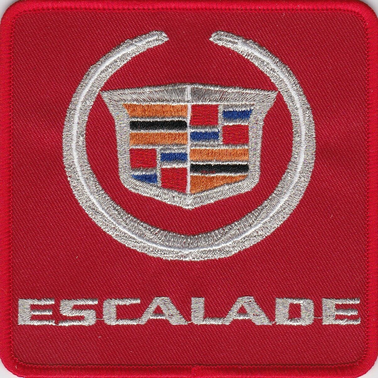 CUSTOM RED SILVER EMBROIDERED 4x4 CLASSIC CAR PATCH UPHOLSTERY LOGO ...