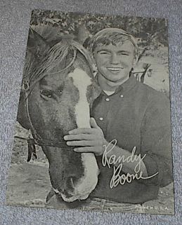 1960's Carnival Arcade Card Western TV Star Randy Boone The Virginian ...
