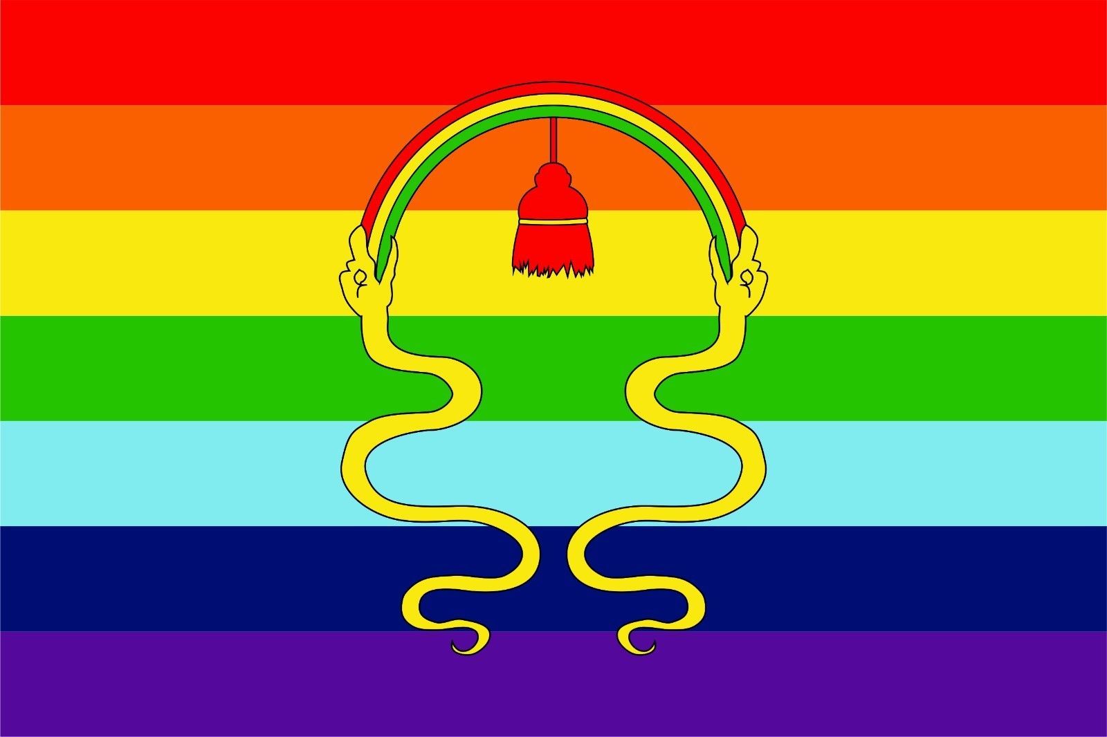 Flag Empire of the Incas coat of arms(Peruvian Indians)size 90x135 cm ...