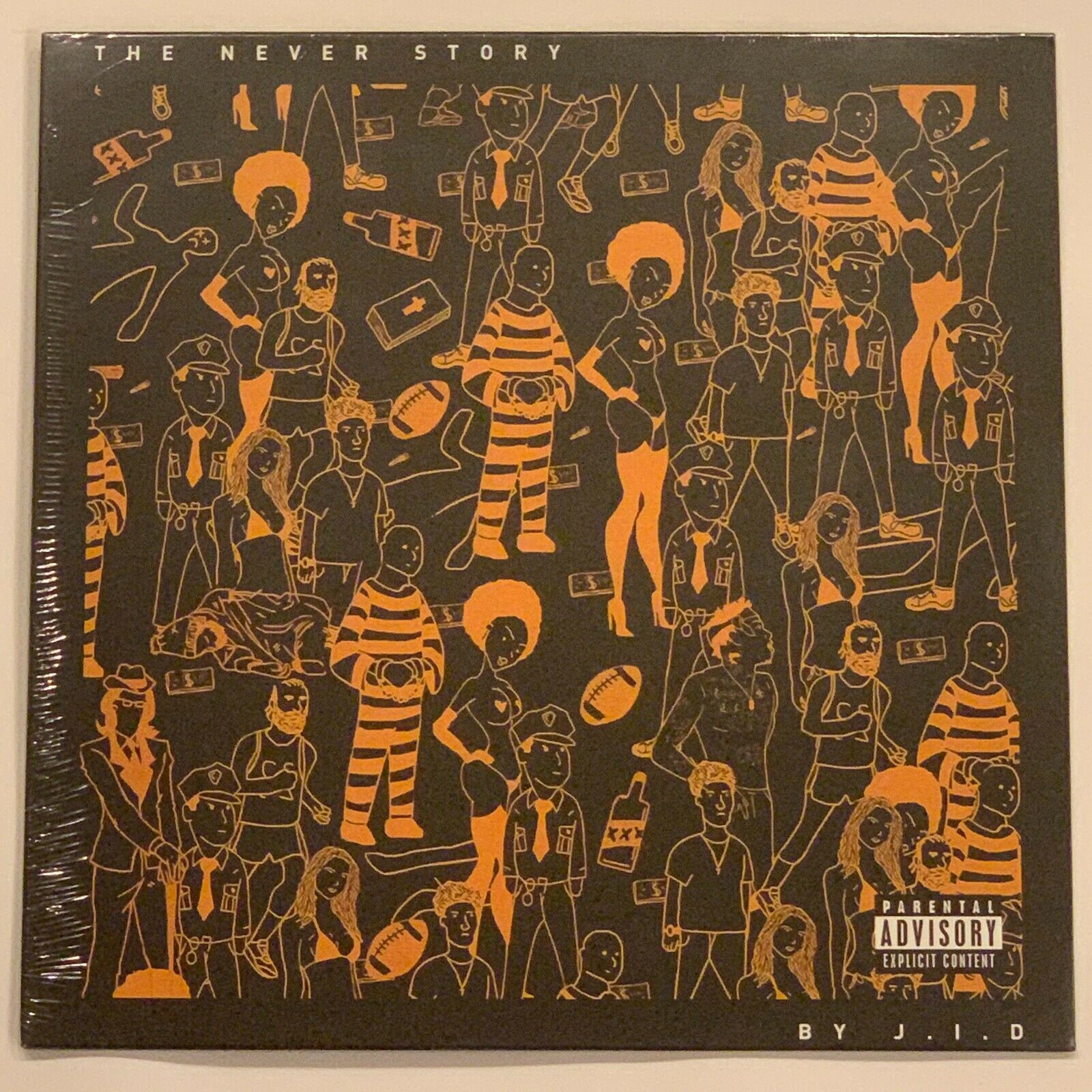 J.I.D. JID The Never Story 1LP Vinyl Limited Orange 12" Record - Vinyl ...