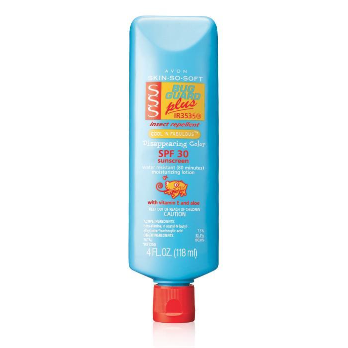 Avon Skin So Soft Bug Guard Plus Sunscreen + insect repellent SPF 30 ...