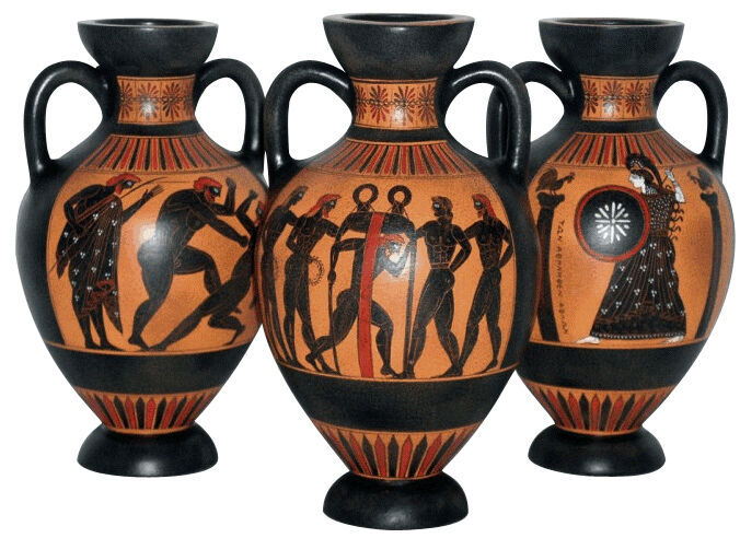 Ancient Greek Olympic Games Boxers Panathenaic Amphora Replica ...