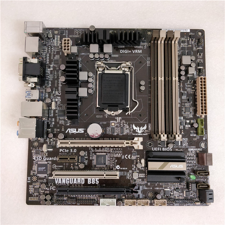ASUS VANGUARD B85 Motherboard LGA1150 Intel B85 DDR3 VGA DVI DP With I ...