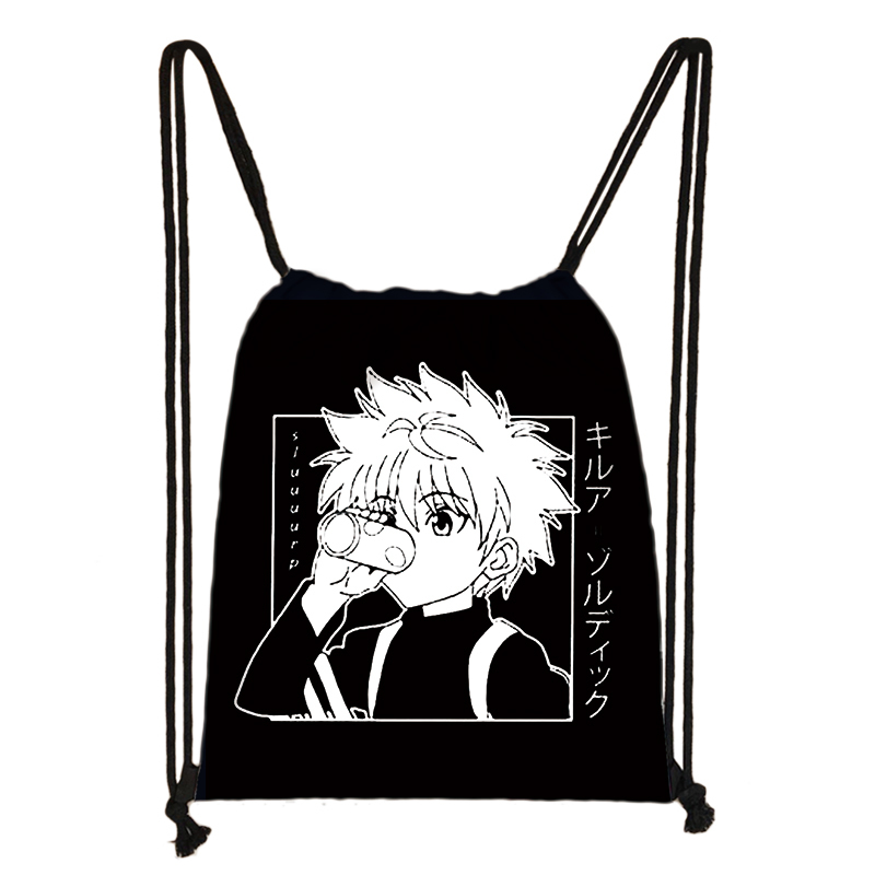 Anime HUNTERxHUNTER Backpack Hunter X Hunter Women Drawstring Bag HXH ...