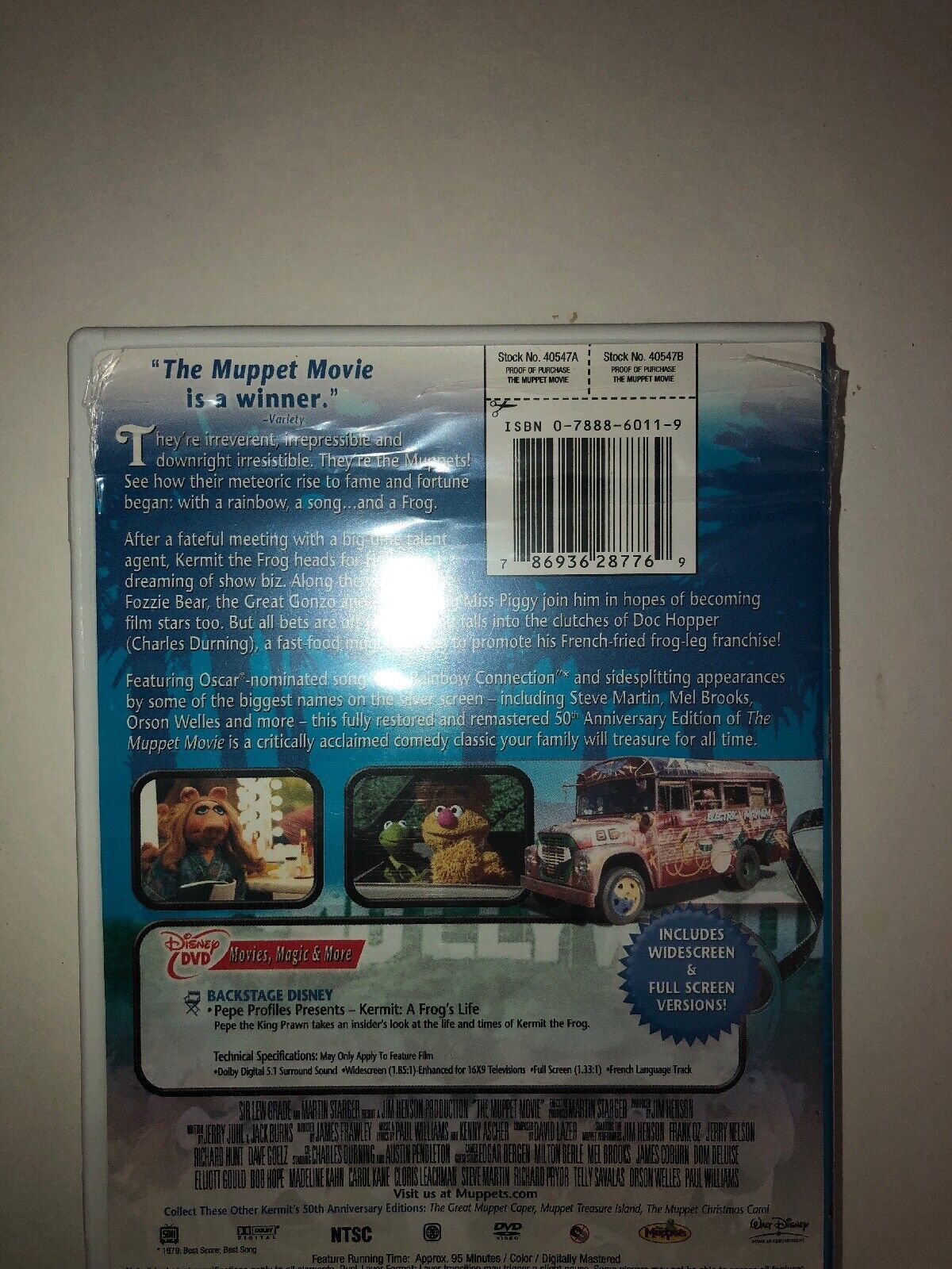 The Muppet Movie(DVD,2005,Kermits 50th Anniversary Edition)TESTED-RARE ...