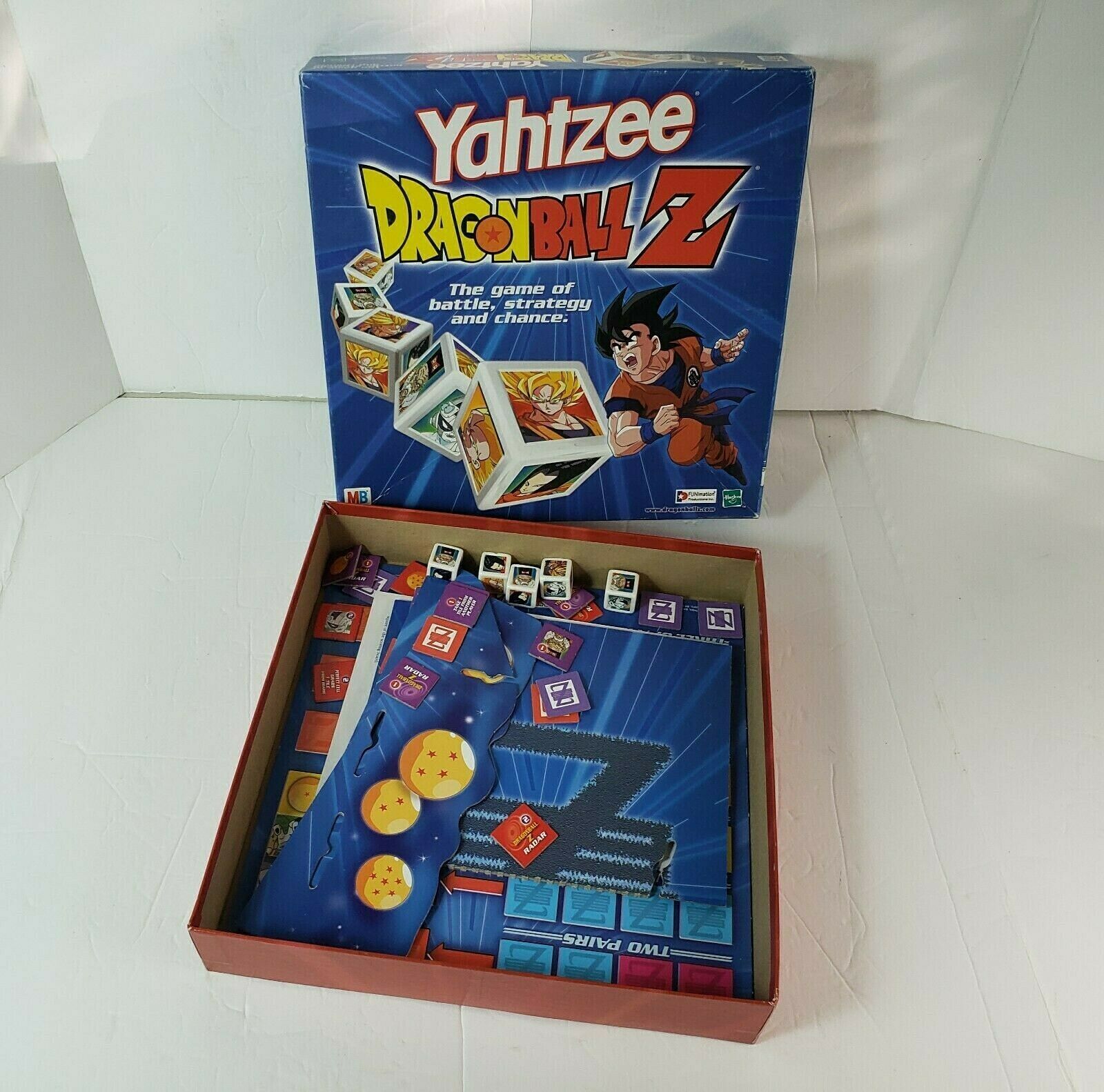 Vintage 2000 Yahtzee Dragonball Z Edition Board Game - 100% Complete ...