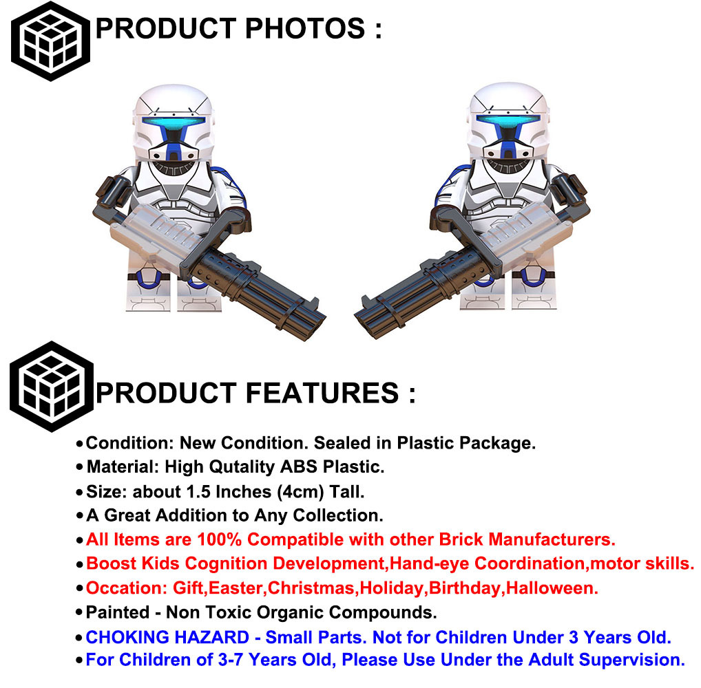 1pcs Star Wars Clone Commando Commander Voca (501st Legion) Minifigures ...