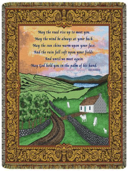 48x68 Irish Blessing Tapestry Afghan Throw Blanket - Afghans & Throw ... 48x68 Irish Blessing Tapestry Afghan Throw Blanket - Afghans & Throw ...