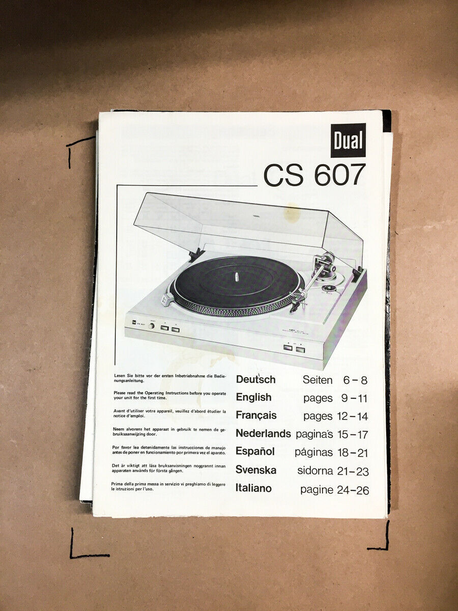 Used Dual CS 607 Turntables for Sale | HifiShark.com