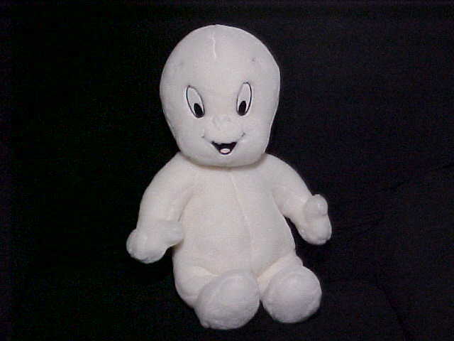 17" Talking Casper Friendly Ghost Plush Toy W/Light Up Head 1998 Harvey ...
