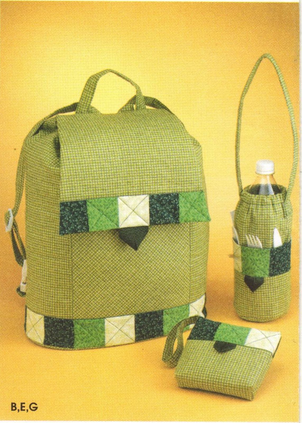 Tote Ditty Bag Backpack Fanny Pack Purses Bottle Holder Fat Quarters ...