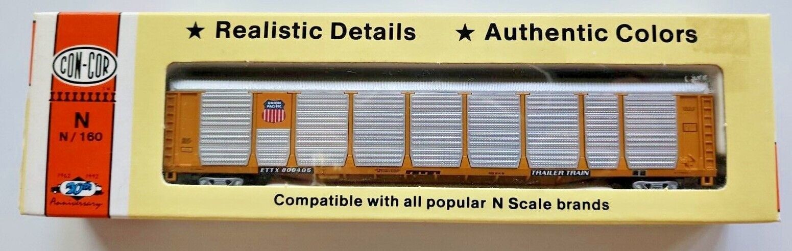 Con-Cor Union Pacific Auto Rack Car N Scale ETTX 800405 Trailer Train ...