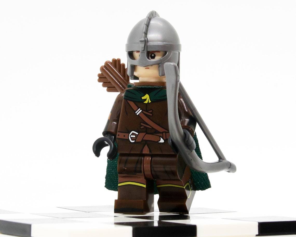 Lord of the Rings Rohan Archer Soldier Minifigures Weapons and ...