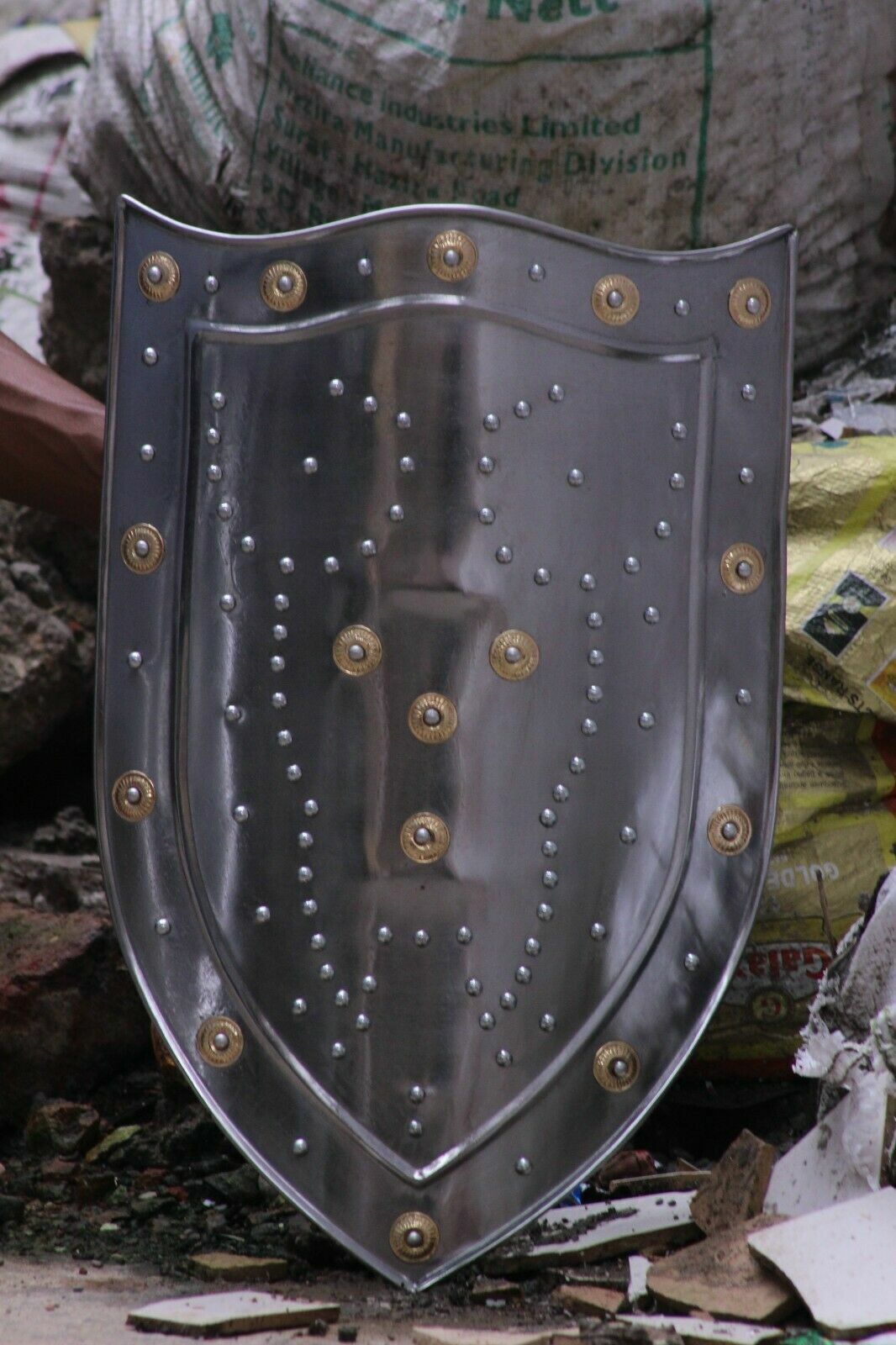 18 Gurage Steel Medieval Knight 18 Inch Templar Shield - Knives, Swords ...
