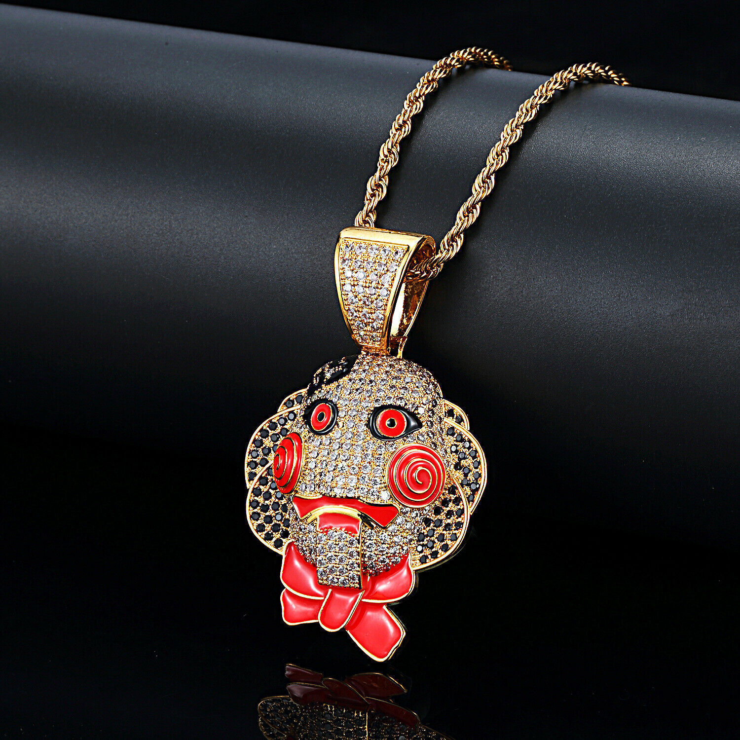 TEKASHI 69 JIGSAW SAW PENDANT SILVER MIAMI CUBAN LINK CHAIN NECKLACE ...