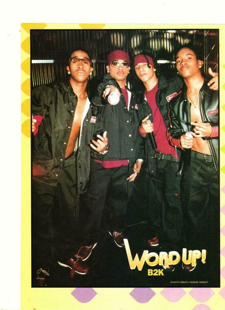 B2K teen magazine pinup clipping Lil Fuzz Omarion J-Boog Raz-B Word Up - Other