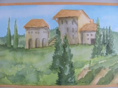 TUSCANY Tuscan Style Theme Vineyard Country Countryside WALLPAPER WALL ...