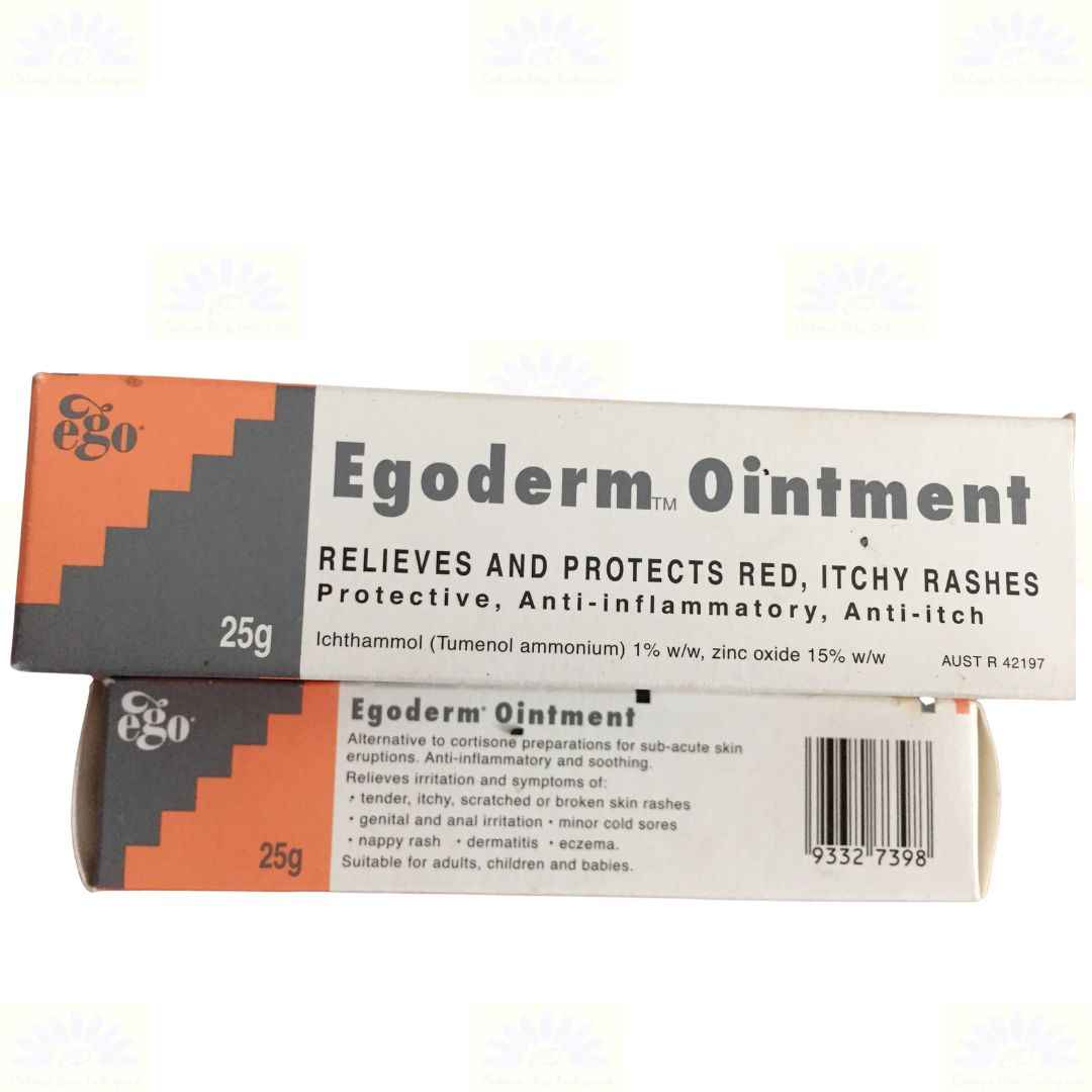 Egoderm Ointment 25g Reduce Red Itchy Rashes Eczema Dermatitis Dry Skin ...