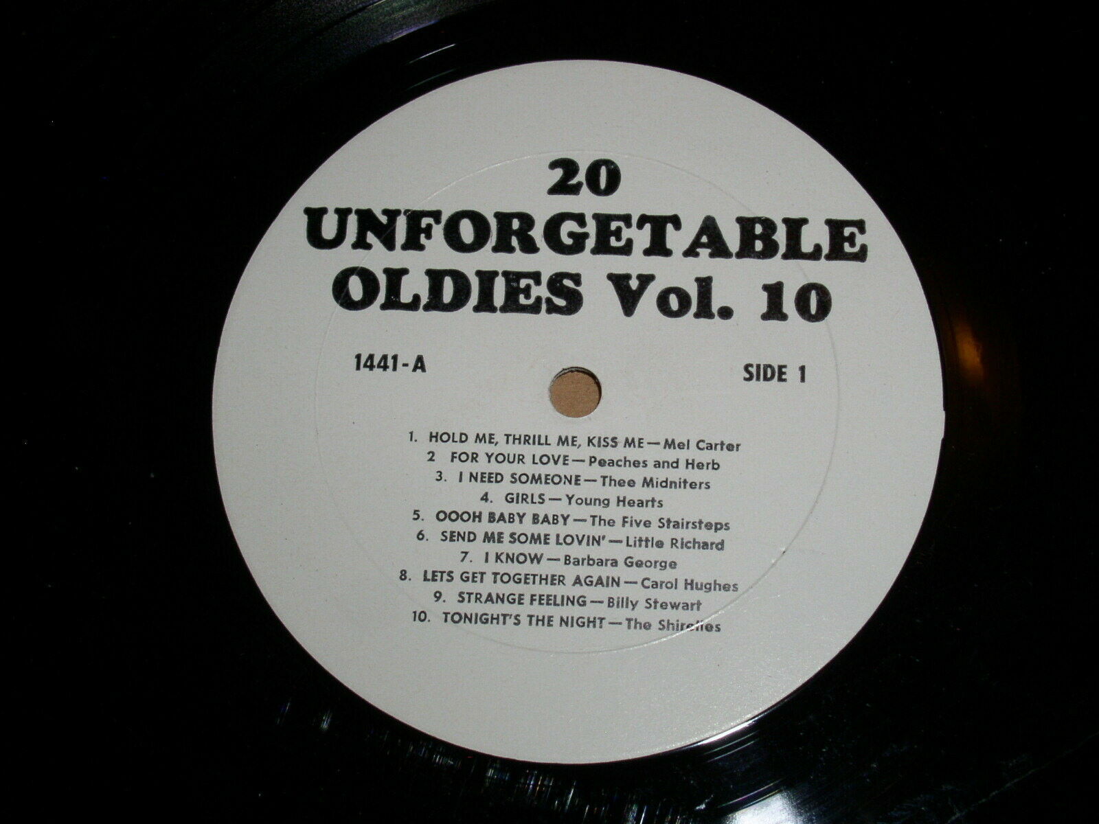 20 Unforgettable Oldies Vol. 10 Vinyl Record Album Various Artists ...