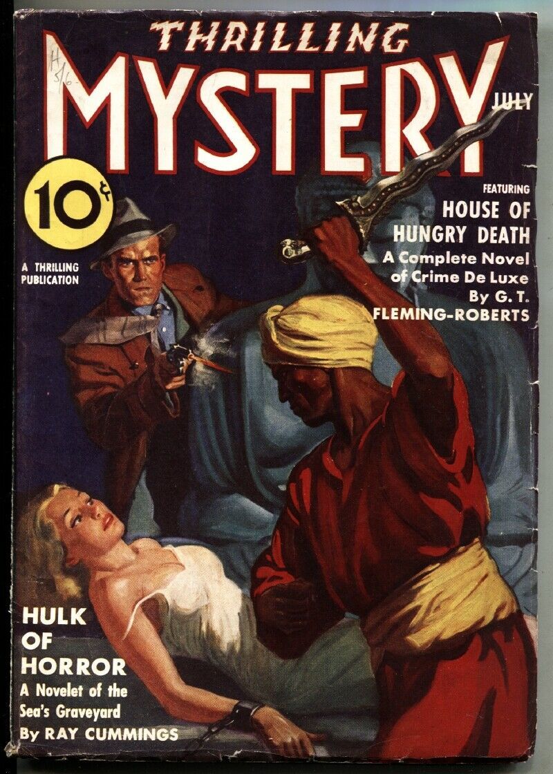 Thrilling Mystery Pulp July 1938- Weird Menace spicy torture- HULK ...