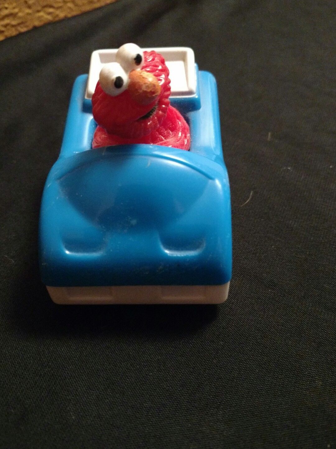 Vintage Sesame Street Elmo Mattel 2004 Race Car Blue Racecar Toy ...