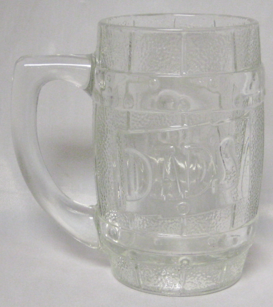 Dads Root Beer Clear Glass Barrel Mug Original Other