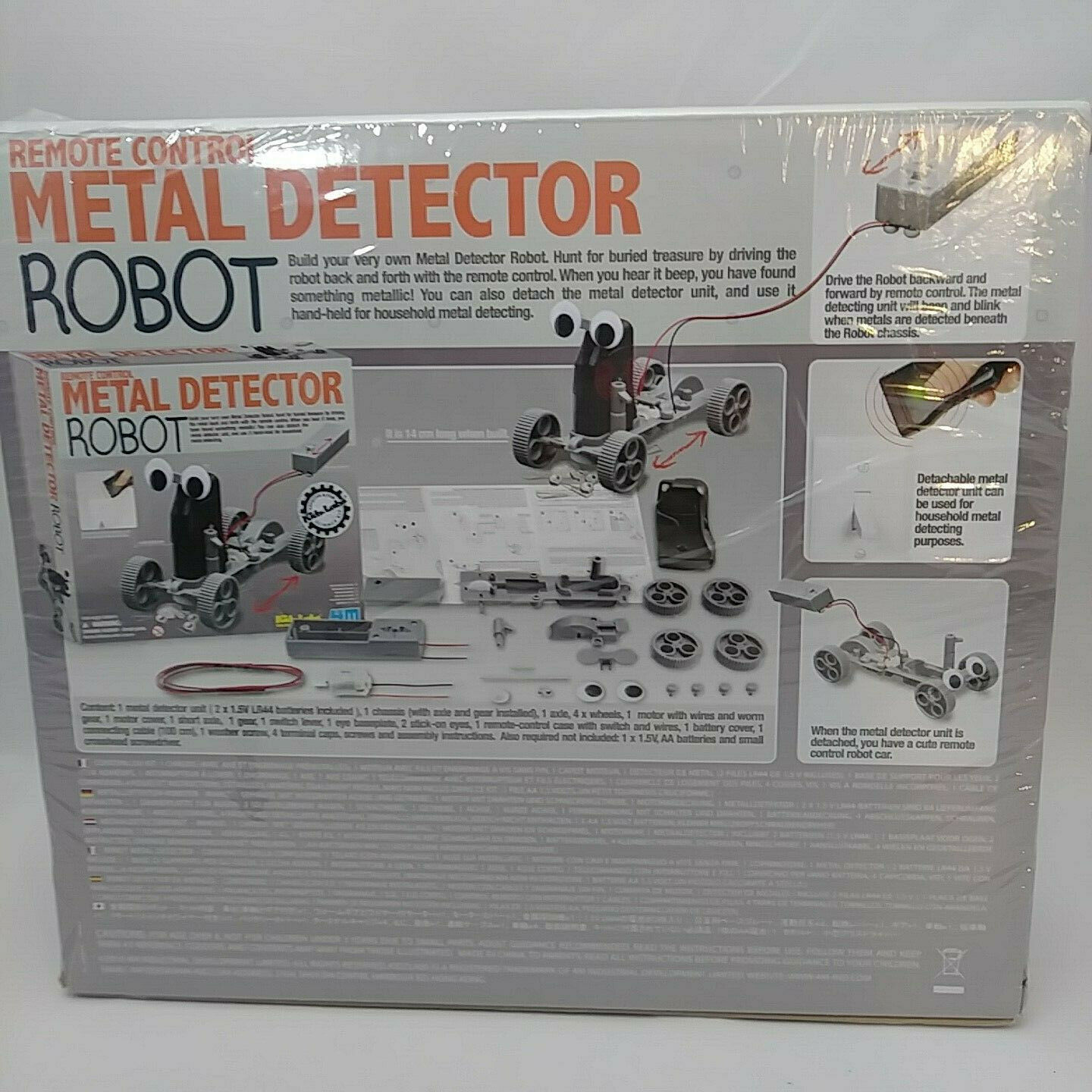 4M Remote Control Metal Detector Robot Kit Mechanics Science Project ...