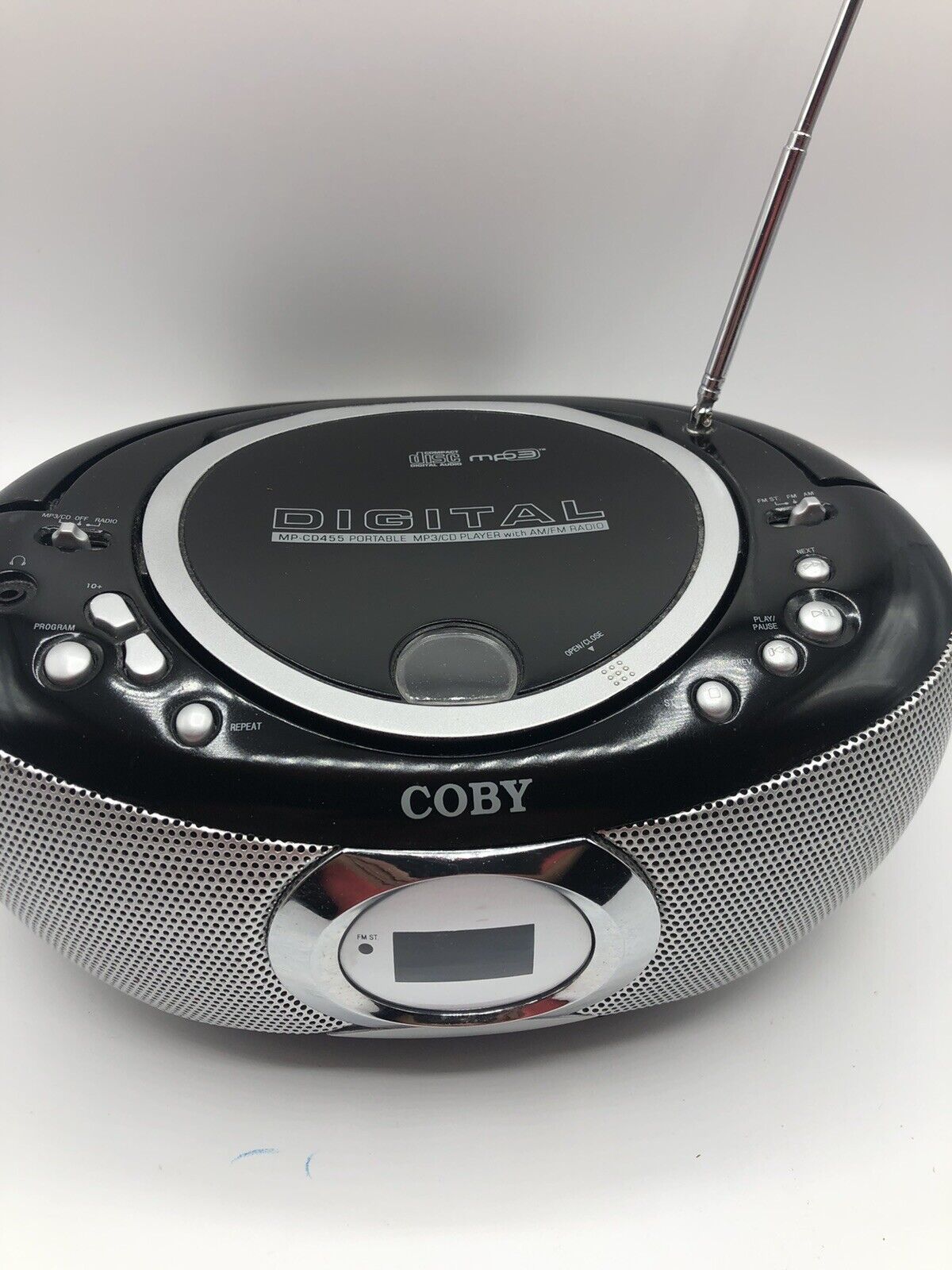 COBY Portable MP3/CD Player with am/fm Radio 0621001267 Tested Used ...