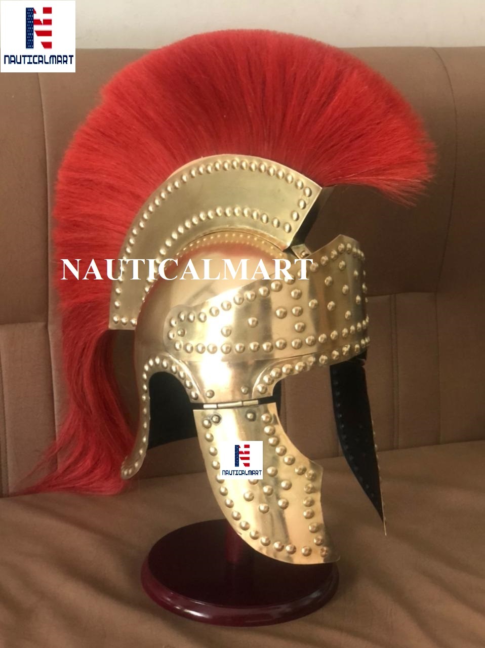 NauticalMart Roman Emperors Praetorian Guard Brass Roman Helmet with ...