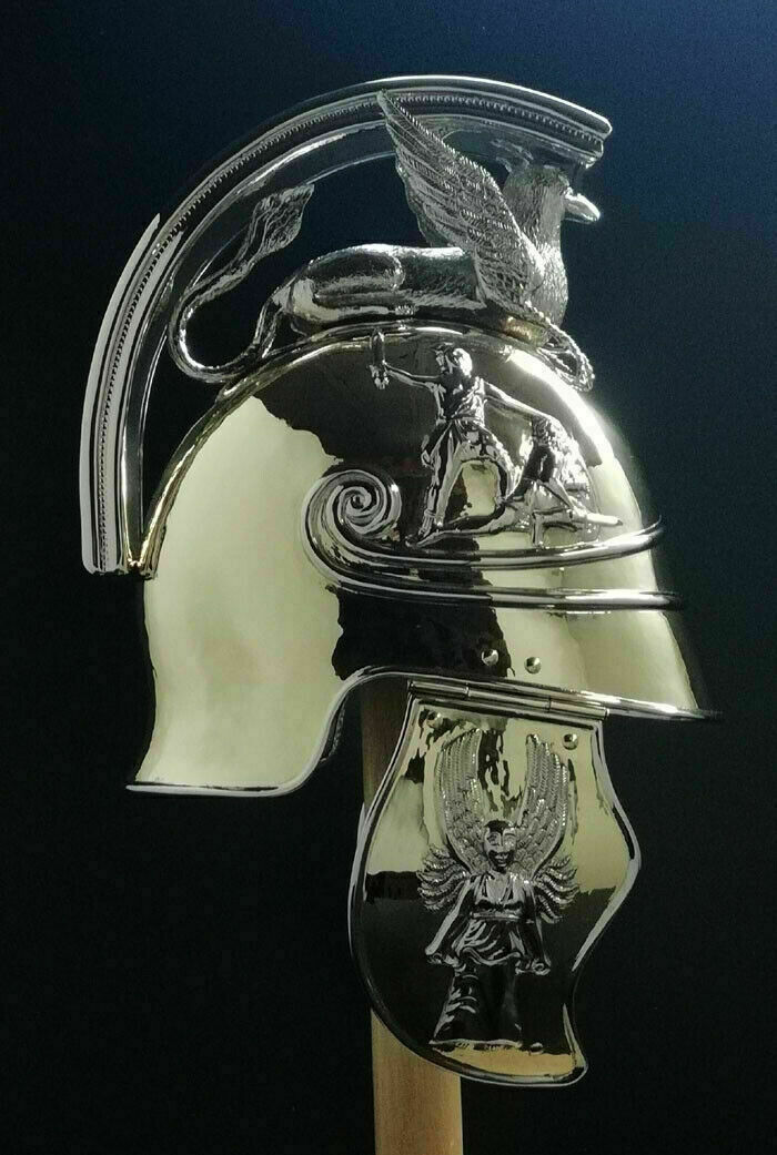 Medieval Brass Republican officer's helmet Knight Roman Helmet With ...