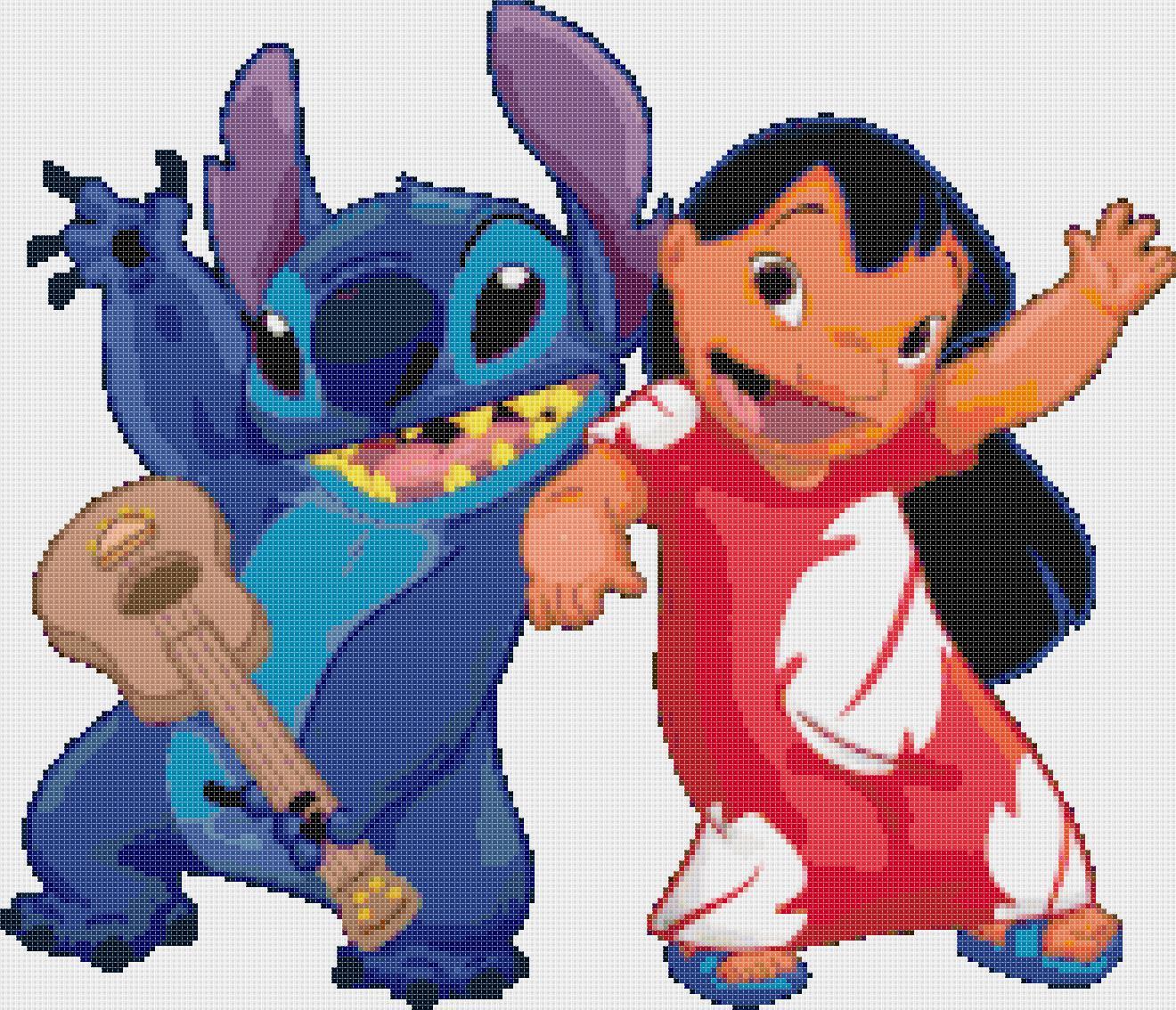 Counted Cross stitch pattern lilo and stitch cross stitch 220*189 ...