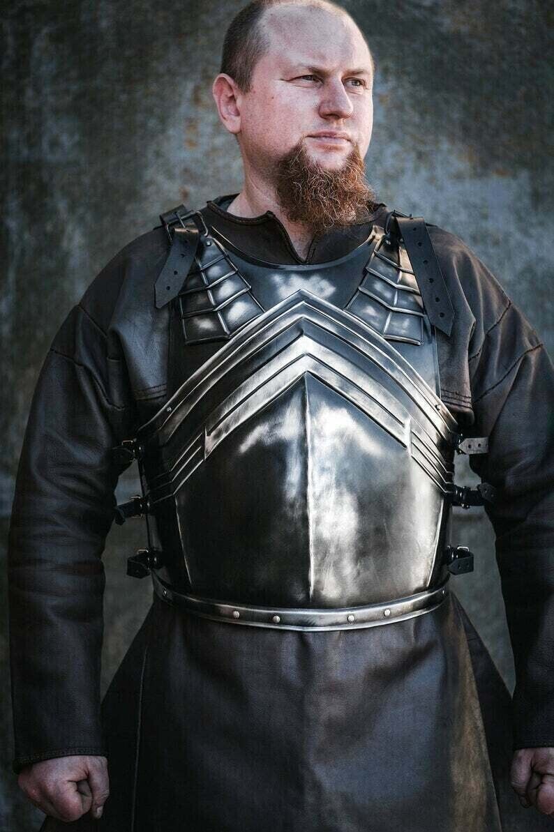 Medieval Replica Steel Armor Dwarven Cuirass Chest Back Armor ...