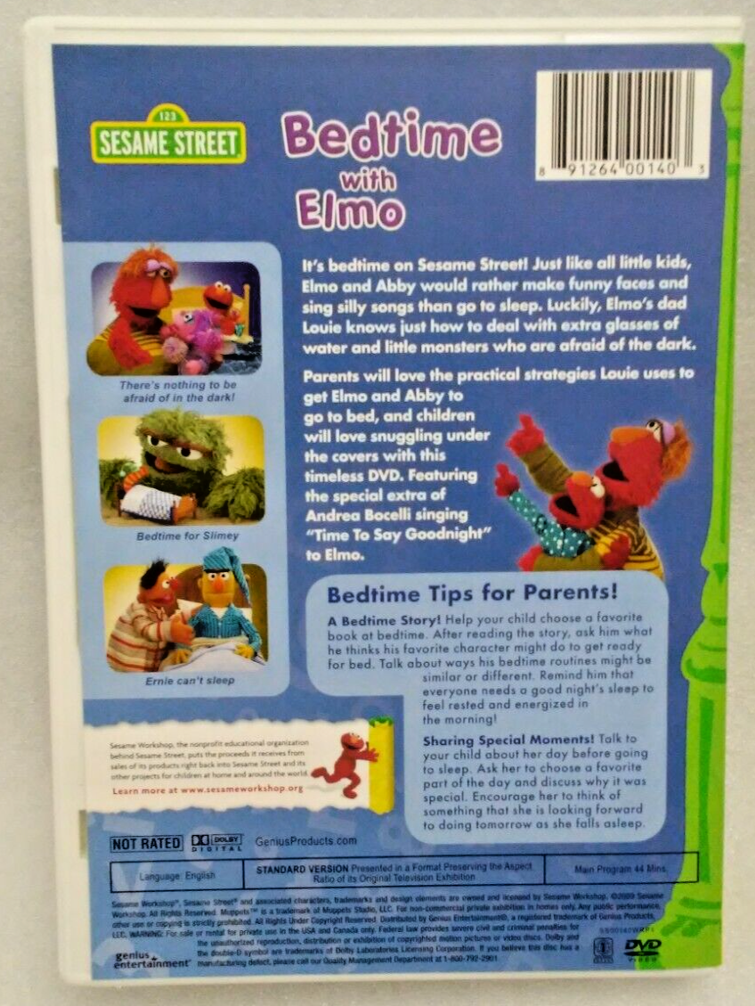 DVD Sesame Street: Bedtime With Elmo with and similar items