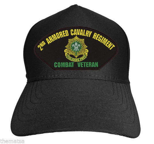 ARMY 2ND ACR ARMORED CAVALRY REGIMENT COMBAT VETERAN MILITARY HAT CAP ...
