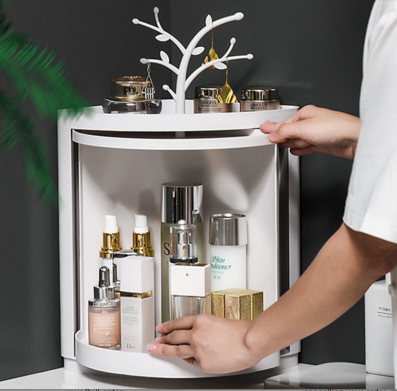 Rotating Corner Storage Cabinet - Storage Units